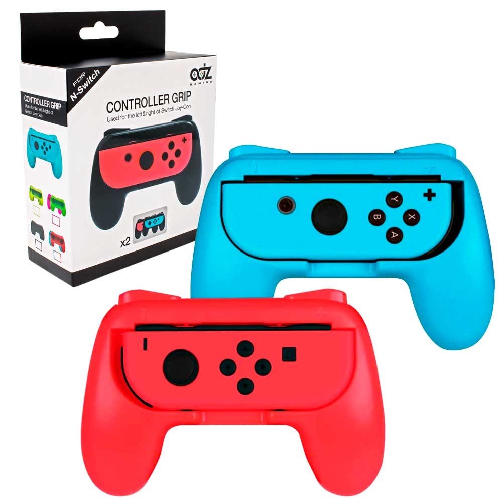 2 x Red and Blue Nintendo Switch Joy-Con Grips | ADZ Gaming