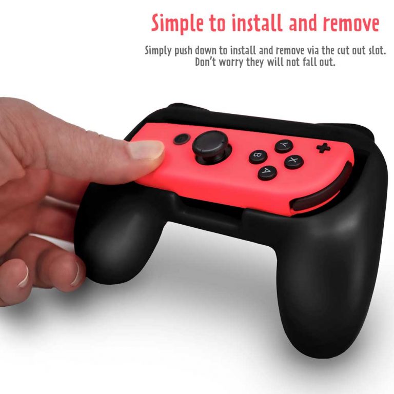 2 x Black Nintendo Switch Joy-Con Grips - ADZ Gaming