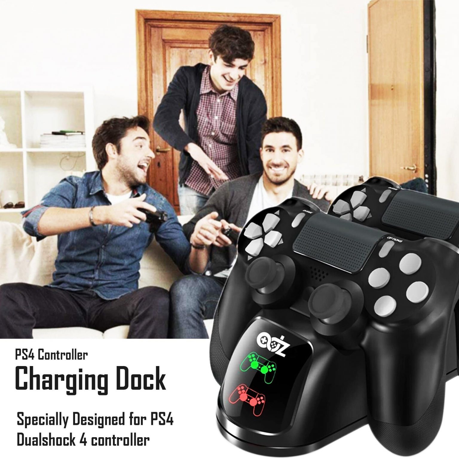 PS4 Controller Charging Dock Dual Controller Fast Charger - ADZ Gaming