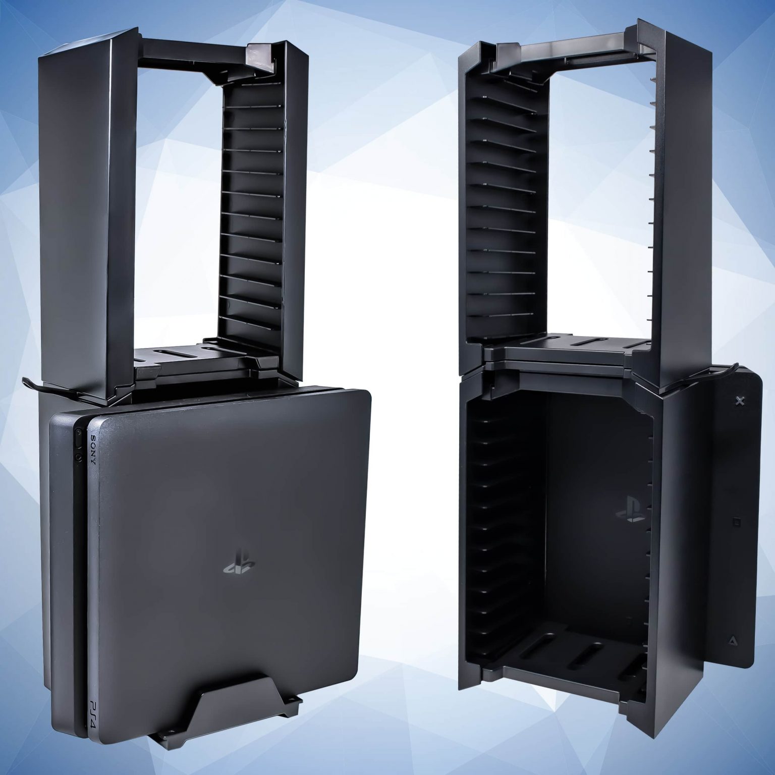 Universal Game Storage Tower and PS4 VR / Xbox One S Vertical Stand ...