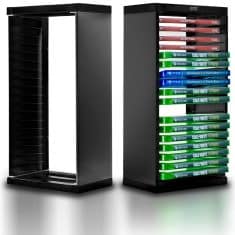 Black Game Storage Tower for Xbox / PS5 18 Discs - ADZ Gaming